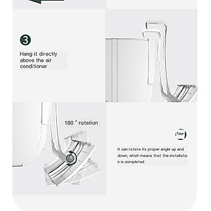 3 In 1 Adjustable Air Conditioner Deflector,Universal Retractable Anti Direct Blowing Retractable Air Conditioner Shiel,Anti Blast Baffle Wind Direction Telescopic Registers