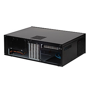 SilverStone Technology Aluminum Front Panel and SECC Body Micro ATX HTPC Computer Case with 2X USB3.0 Front Ports Cases in Black GD04B-3.0-USA