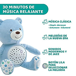 Chicco First Dreams Baby Bear Night Projector - Blue.
