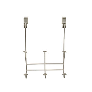 Spectrum Diversified Windsor Over The Door 3-Hook Rack, Satin Nickel