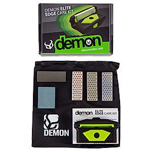 Demon Mechanic Elite X Ski Tuning Kit & Snowboard Tuning Kit with Ski Wax Iron, Ski and Snowboard Wax & Demon Elite X Ski and Snowboard Edge Tuner w/Diamond Files
