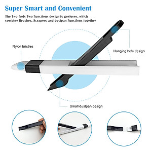 LETAYAR Narrow Spaces Cleaning Brushes Set, Multicolor, Plastic Handle, 4 Pieces