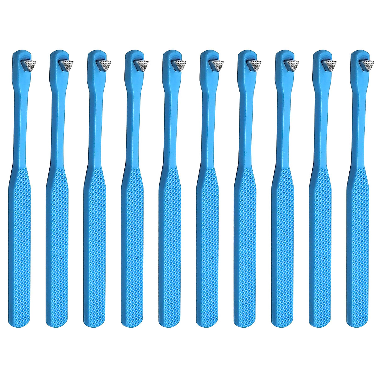 ARTMAN Instruments Molar Band Seater & Bite Stick - Blue, Pack of 10 - Orthodontic Dental Tools for Seating Molar Bands, Braces, and Bite Adjustment - Serrated Tip, Durable, Comfortable