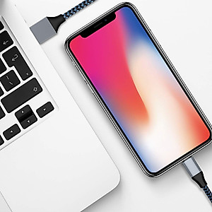 Atill iPhone Charger 10FT iPhone Charger Cable Nylon Braided Charging Cord Compatible iPhone 14/13/12XR XS XSMax X 8 8 Plus 7 7 Plus 6 6s Plus SE 5 5s 5c (Blue), 3 Pack