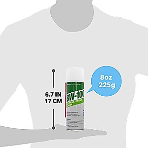 BW-100 Non-Flammable Electronic Contact Cleaner Aerosol Spray- Safely Cleans Joycons, Computers, PCB, and More - Removes dust, Dirt and contaminants on Contacts - Quick Dry| 8oz/225g | Pack of 3