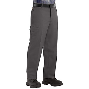 Red Kap Men's Industrial Cargo Pant, Charcoal, 38W x 30L