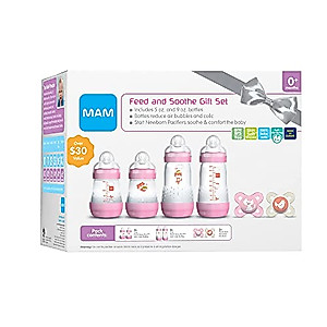 Newborn Essentials "Feed & Soothe" Set (6-Piece), Girl, Pink