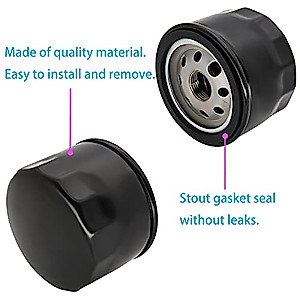 KIE 696854 Oil Filter,Lawn Mower Oil Filter Compatible with John Deere AM125424,Kawasaki 49065 7007