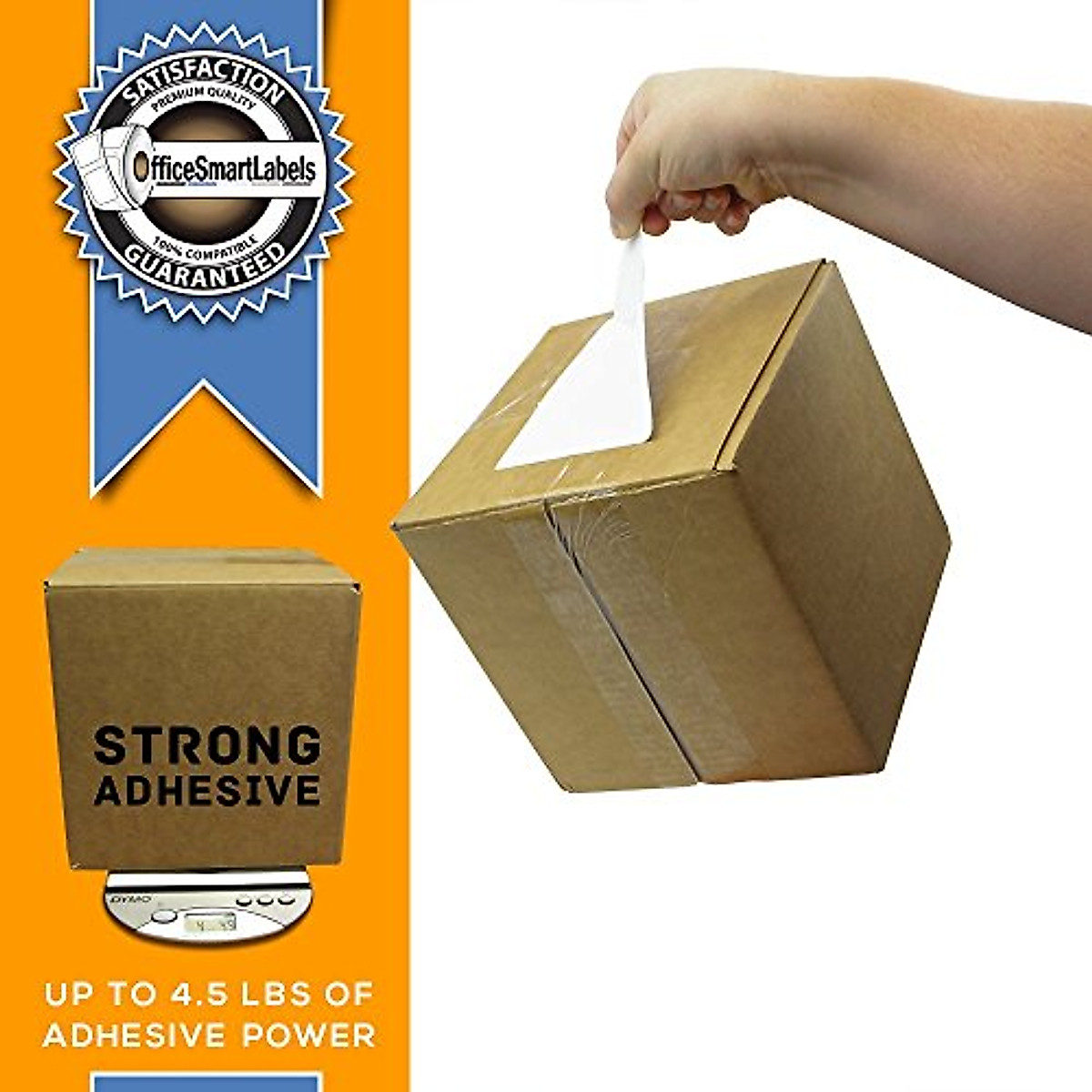 OfficeSmartLabels - 4 x 6 inch 4XL Internet Postage Shipping Labels, Shipping Labels, Compatible with 1744907 (4 Rolls - 220 Labels Per Roll)