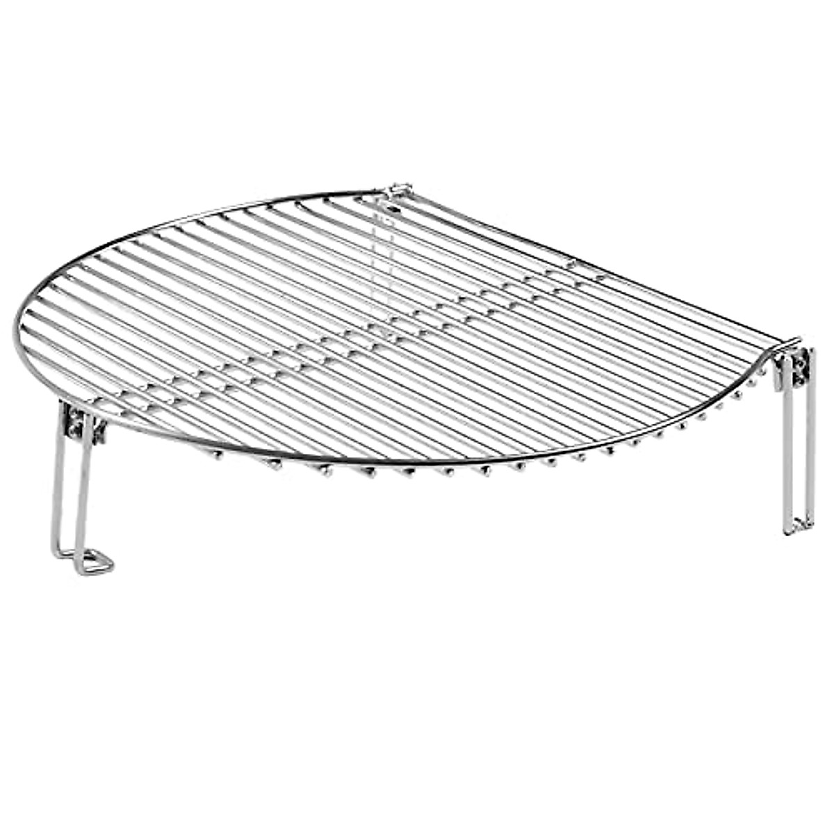 BBQGUYS Signature Stainless Steel Grill Expander Cooking Grate for Kamado Grills - Fits Big Green Egg Large & Kamado Joe Classic - BBQ-KGE-17-SS