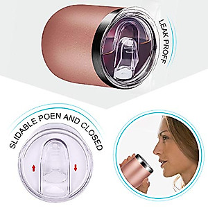 HAINANBOY Gifts for Mom from Daughter, Son - Mothers Day Gifts for Mom, Women, Wife - Birthday Gifts Ideas for Mom - Presents for Mom Rose Gold Wine Tumbler 12OZ