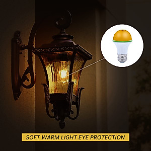 KINUR A15 3W low watt light bulbs 25 watt light bulbs equivalent dim light bulbs amber lights e26 medium warm light bulbs for Healthy Sleep light and Baby Nursery Light 2 Pack