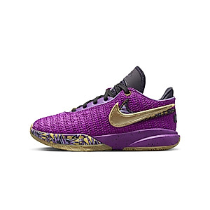 Nike Big Kid's Lebron XX SE Vivid Purple/Metallic Gold (FD0207 500) - 4