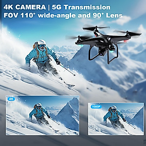 Cheerwing U88S GPS Drone with 4K Camera for Adults, 5G WiFi FPV Drone with Auto Return, Follow Me, Waypoint Fly, Voice Control