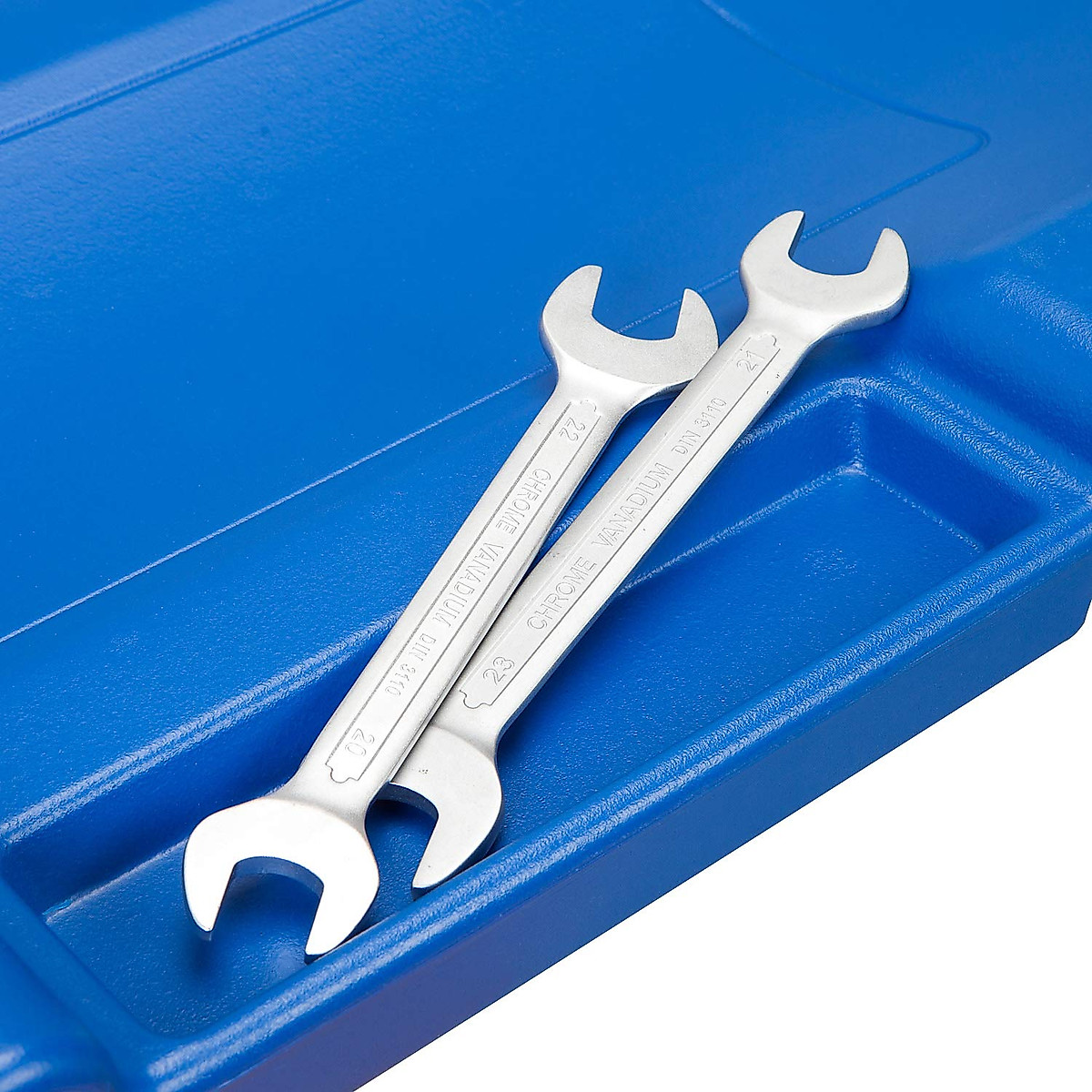 TCE ATR6300U Torin Rolling Creeper Garage/Shop Seat: Padded Mechanic Stool with Tool Tray Storage, Blue