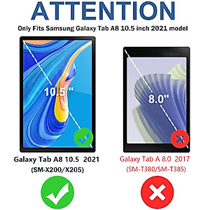 Kitzomi Case for Samsung Galaxy Tab A8 10.5 inch 2022,Premium PU Leather Embossed Mandara Folio Stand with Auto Wake/Sleep&Card Holder Cover for Tab A8 SM-X200/X205/X207 Tablet,Turquoise