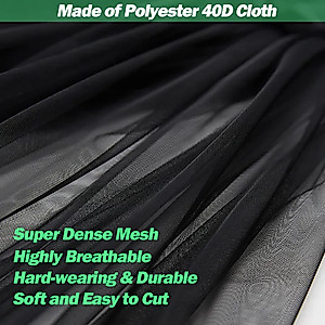 Mosquito Netting Garden Mesh Netting, 33x10Ft Bird Fine Patio Garden Screen Mesh Netting Barrier Hunting Blind Plant Protecting Net for Balcony Porch Protecting Your Skin Plants Vegetables DIY