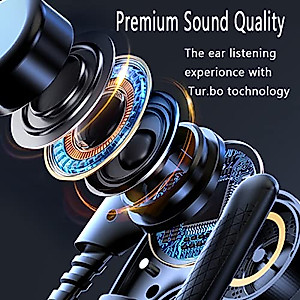 Open Ear Earbuds Over Ear air Conduction Headphones Gym Sport Running Workout Headphones with Ear Hook Mic Waterproof Comfortable Gaming Wireless Earbuds