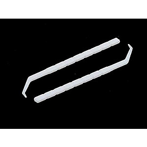 XJS Plastic Household Teeth Cleaning Tool Curved Hook Toothpicks White (150 Pcs)