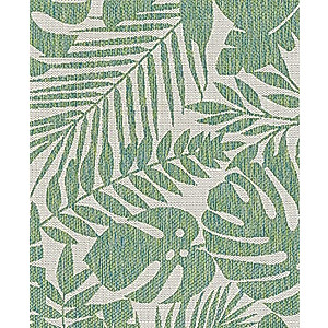 Novogratz by Momeni Villa Salerno Green Indoor/Outdoor Area Rug 2' X 3'