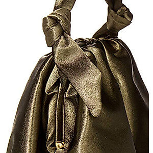 The Drop Women's @lucyswhims Satin Knotted Handle Bag, Capers, One Size
