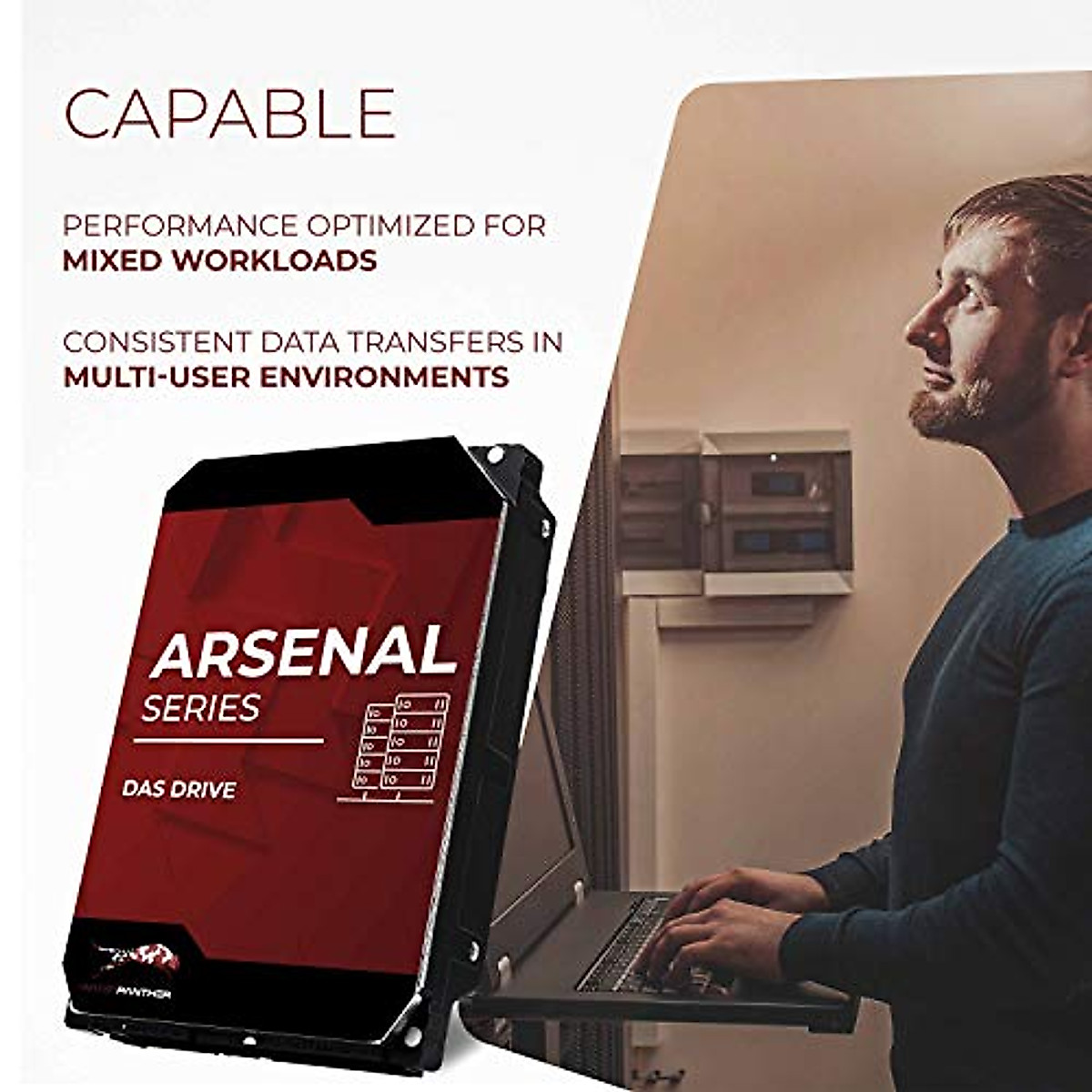 Water Panther WP Arsenal 16TB SATA 7200RPM 3.5-Inch DAS Hard Drive (Renewed)