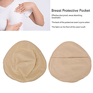 Breast Protective Pocket, Cotton Silicone Breast Forms Cover for Post Mastectomy for Woman (ATR)