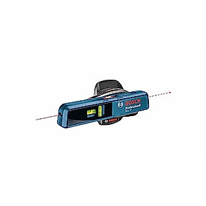 Bosch GLL1P 65ft Combination Point and Line Laser Level for Horizontal, Vertical or Angular Leveling Applications, Black
