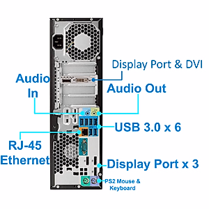 HP Z240 Workstation SFF Desktop PC, Intel Core i5-6500 Upto 3.60GHz, 32GB RAM, 256GB SSD, AMD Radeon HD 8570 1GB 4K, DisplayPort, HDMI, DVI, AC Wi-Fi, Bluetooth - Windows 10 Pro (Renewed)