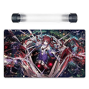 Ygomat Traptrix Atypus Trading Card Game OCG Playmat TCG Mat Free Best Tube/Bag (TX312) (A_No Playzones + Tube)
