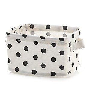 Super KD Organizing Baskets for Clothing Storage Storage Baskets Made from Eco-Friendly Cotton (Dots)