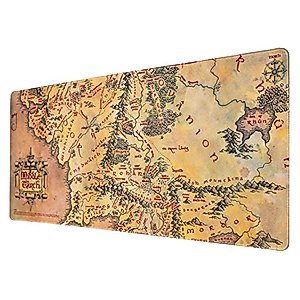 Grupo Erik The Lord of The Rings XXL Mouse Mat | Desk Pad | 31.5" x 13.78" | Non-Slip Rubber Base Mouse Pad, Gaming Mouse Pad, Keyboard Mouse Mat | Lord of The Rings Gifts