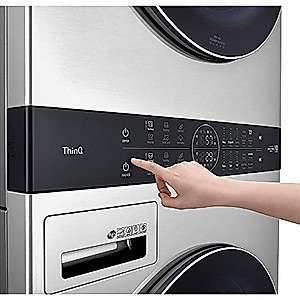 LG STUDIO Single Unit Front Load WashTower™ with Center Control™ 5.0 cu. ft. Washer and 7.4 cu. ft. Electric Dryer