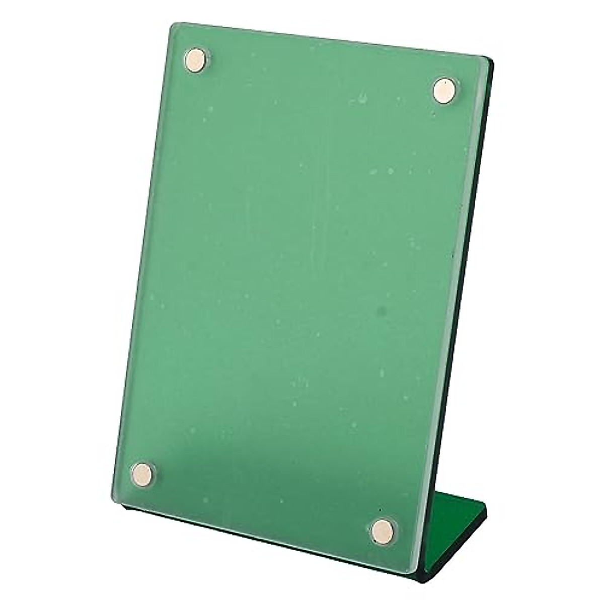 Slanted Back Photo Frame, Self Standing Photo Frame Durable Wide Application for Business Cards for Livingroom (Green)