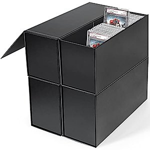 PSA Graded Card Storage Box, PSA Graded Card Storage Holder Container Toploader Box - 4 Pack