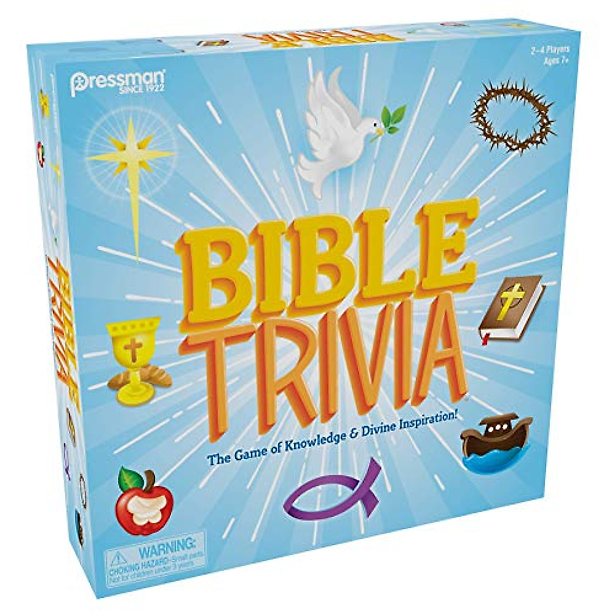 Bible Trivia by Pressman - The Game of Knowledge & Divine Inspiration, Multi Color
