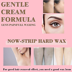 Hard Wax Beads for Hair Removal(300g/10.5OZ) Waxing Beads For Sensitive Skin with 10pcs Wax Spatulas, Painless At Home Wax Beans, Body, Bikini for Women Men Waxing ForWax Warmer (1 Rose 2 Lavander)