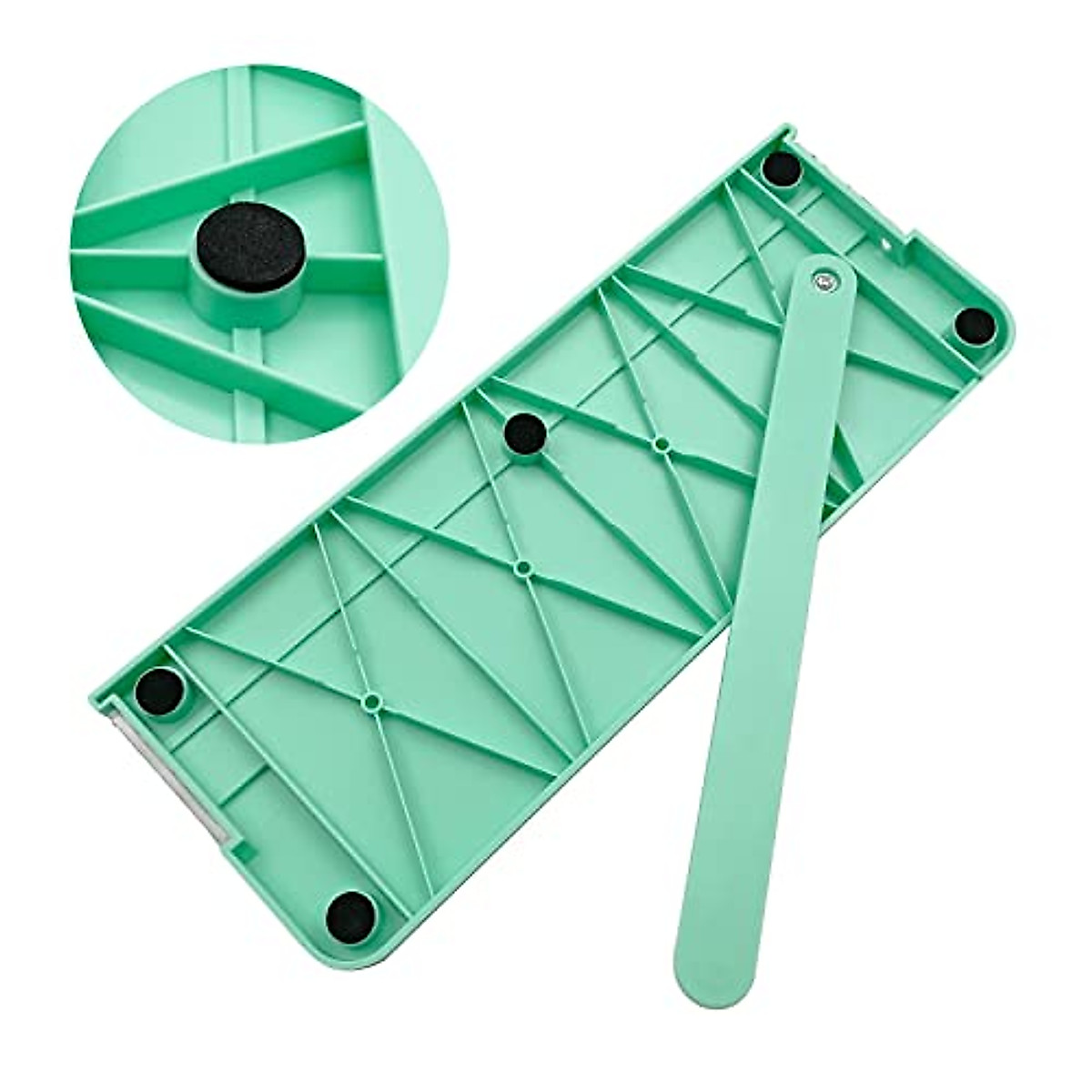 QYQRQF Paper Cutter, A4 Paper Trimmer with Security Safeguard & Side Ruler Portable Straight Edge Cutter for Scrapbooking Craft Paper, Photos, Label, Cardstock (Green)