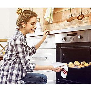 Utopia Towels 12 Pack Kitchen Towels, 15 x 25 Inches Cotton Dish Towels, Tea Towels and Bar Towels (Red)