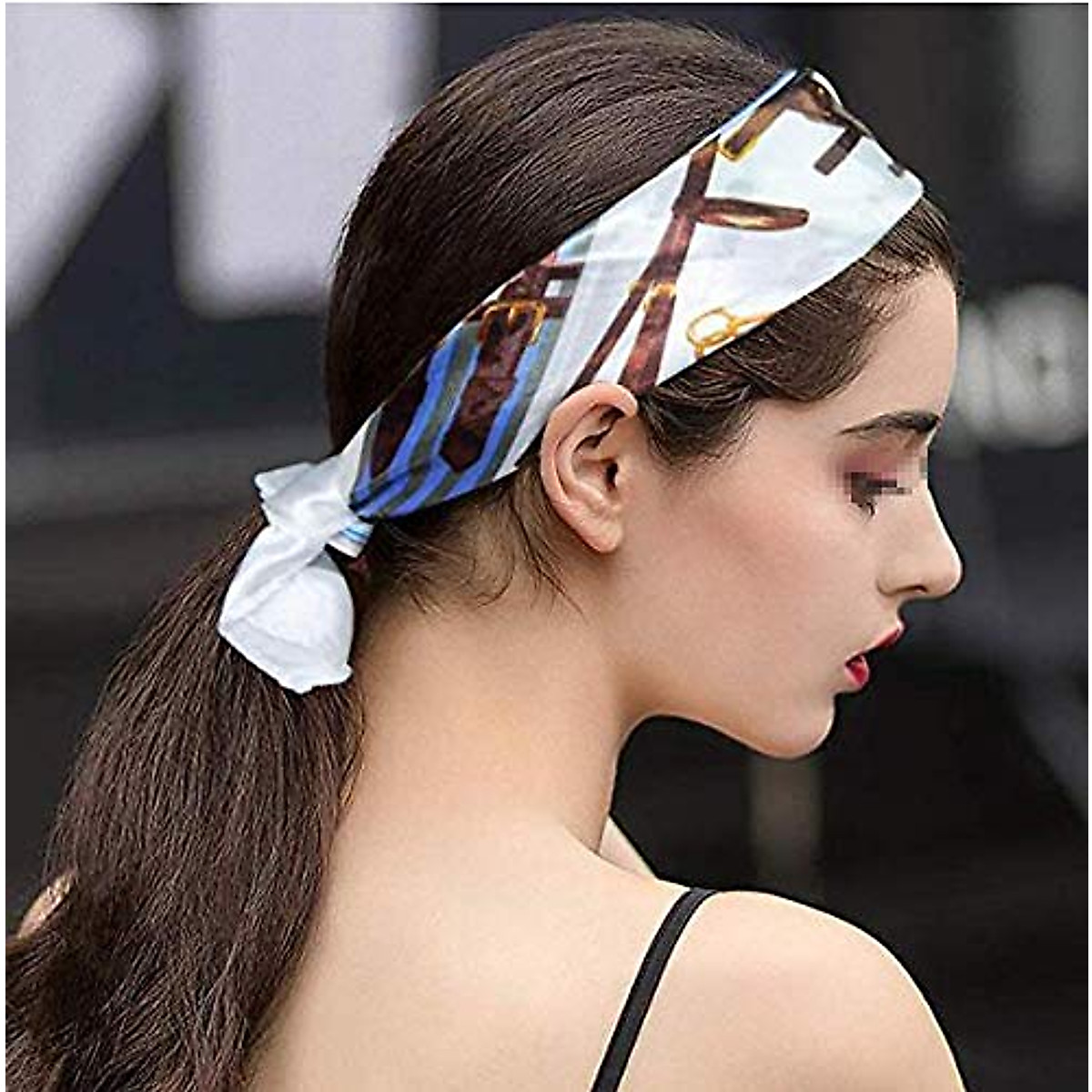 10PCS Silk Feeling Satin HeadScarf Neck Hair Small Square Scarf Color Random