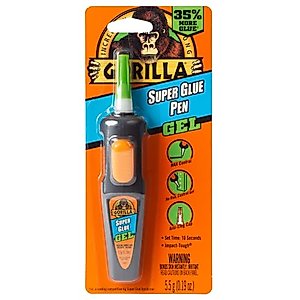 Gorilla Super Glue Gel Pen, 5.5 Gram (Pack of 1)