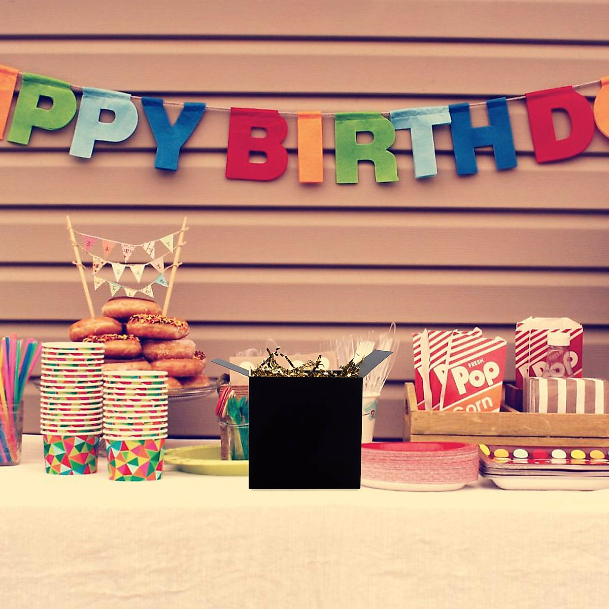 15 Pcs Red Gift Box, 6 x 6 x 6" Gift Boxes with Lids for Presents, Recycled Kraft Paper Cardboard Boxes Favor Boxes Bridesmaid Proposal Boxes for Party, Wedding, Birthday, Crafting, Cupcake (Red)