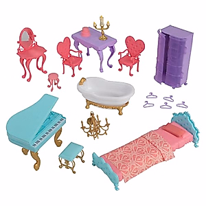 KidKraft Disney Princess Dance & Dream Wooden Dollhouse, Over 4-Feet Tall, Includes Sounds, Spinning Dance Floor and 20 Play Pieces, Gift for Ages 3