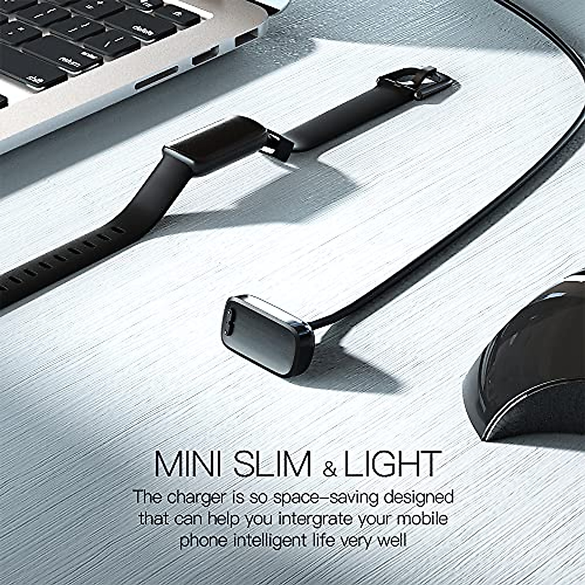 AWINNER Compatible with Fitbit Charge 5/Luxe Charger Cable,Replacement USB Charging Dock Stand for Fitbit Luxe Smart Watch