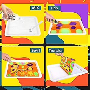 Water Marbling Paint for Kids - Arts and Crafts for Girls & Boys Crafts Kits Ideal Gifts for Kids Age 3-5 4-8 8-12