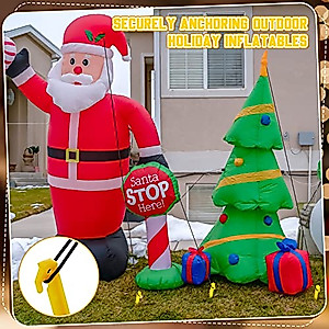 Deekin Plastic Tent Stakes 9 Inch Heavy Duty Tent Pegs Spike Hook Stakes Light Safe Tent Stakes Canopy Stakes for Summer Beach Garden Decorations Camping Outdoor Lawn Tarp(Yellow, 36 Pcs)