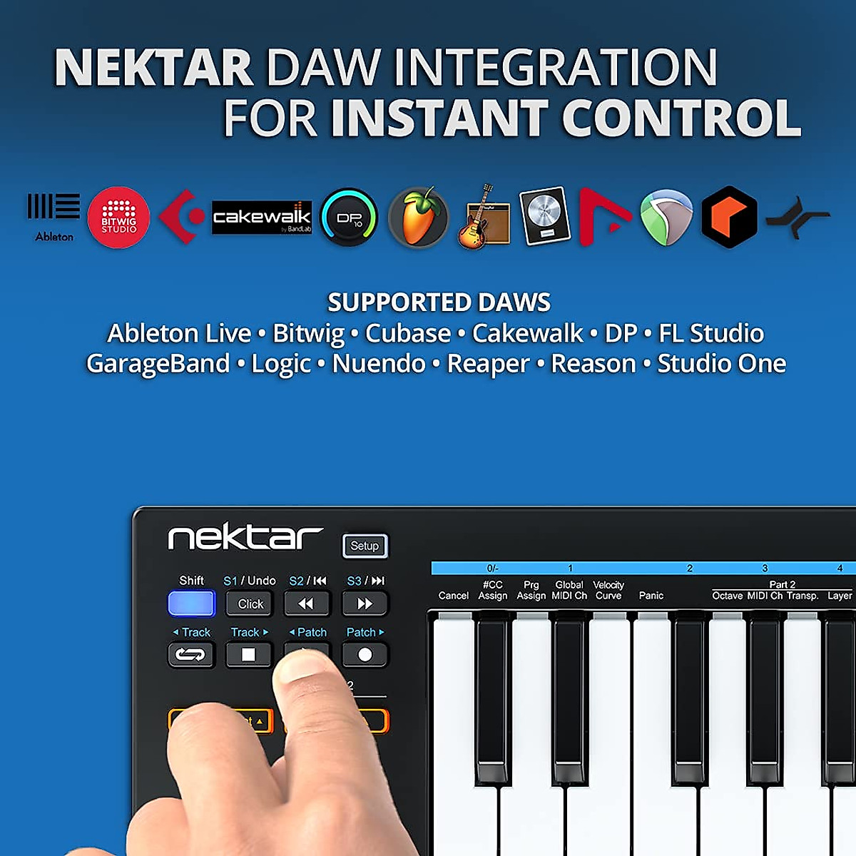 Nektar Impact GX Mini USB MIDI Controller, 25-Key