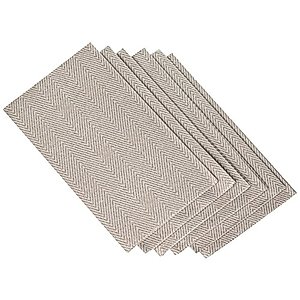 Entertaining with Caspari Jute Paper Linen Guest Towels, Flax, 12-Pack, Ivory (9761GG)