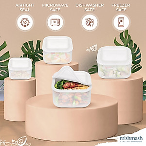 4 Pack Clear Nesting Silicone Food Storage Containers with Lids, Eco-Friendly, Reusable Silicone Food & Home Storage Containers (44oz, 23.7oz, 10oz, 3.4oz) Airtight/Leak Proof (4 Lids/4 Container Set)