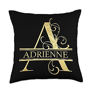 Custom Name Gifts By Luiza Adrienne Name Perfect Custom Gift Throw Pillow, 18x18, Multicolor